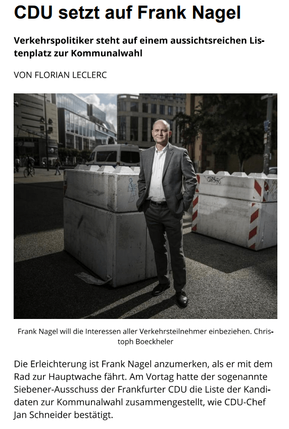 Aktuelles | Frank Nagel - Mobilität für Frankfurt